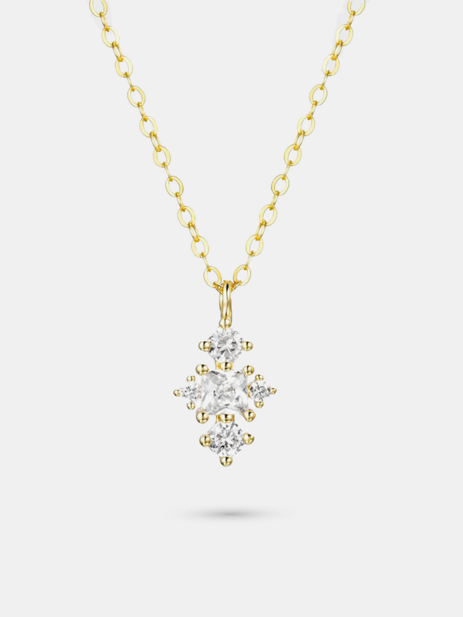 DIAMOND SPARK Gold Necklace - Saint Luca Jewelry