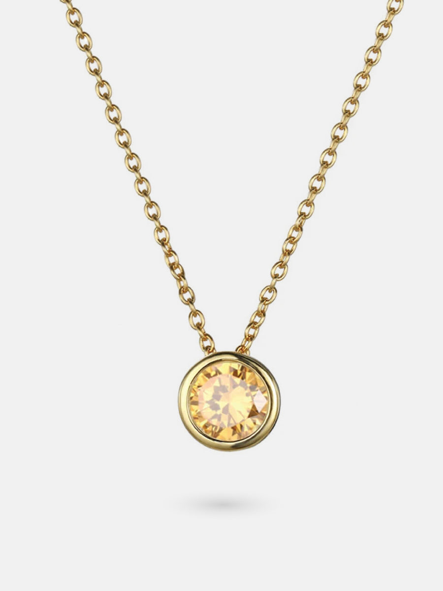 JODIE GOLD Topaz Necklace – Saint Luca Jewelry