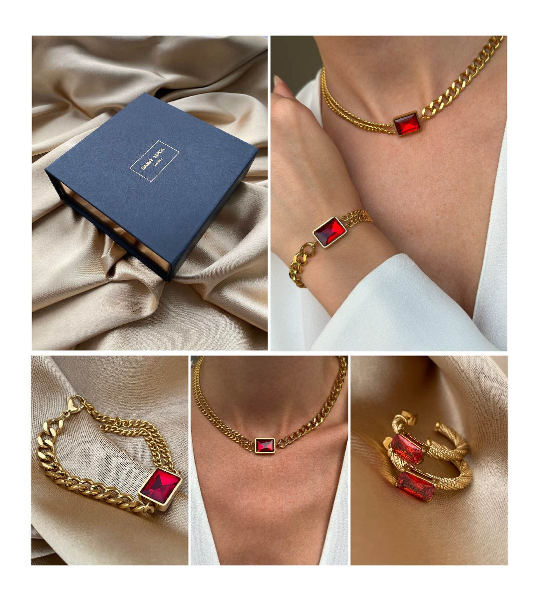 No 7 JULY BIRTHDAY RUBY JEWELRY BOX – Saint Luca Jewelry