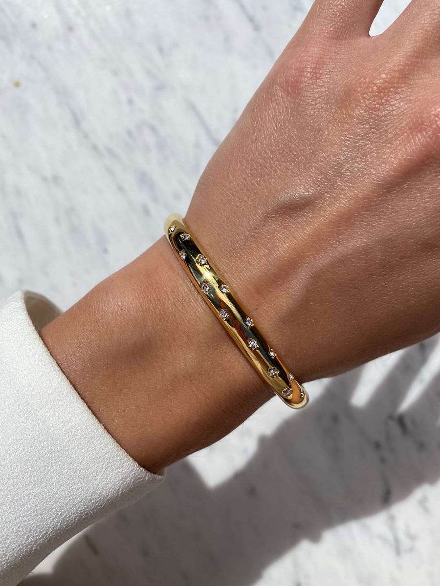 MOSLEY SS FOREVER MAISON Gold Cuff Bracelet - Saint Luca Jewelry