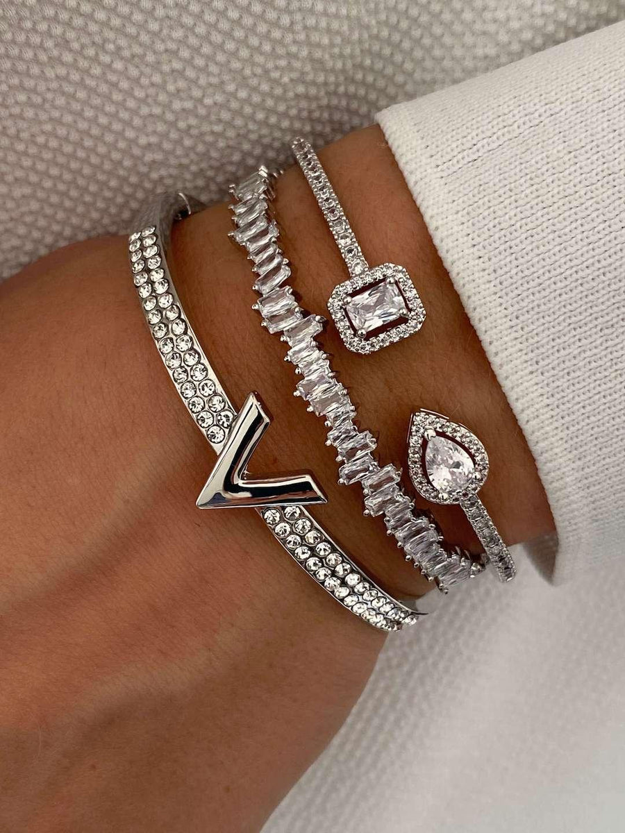 SAINT LUCA TRIPLE SILVER LUXE SET - Saint Luca Jewelry